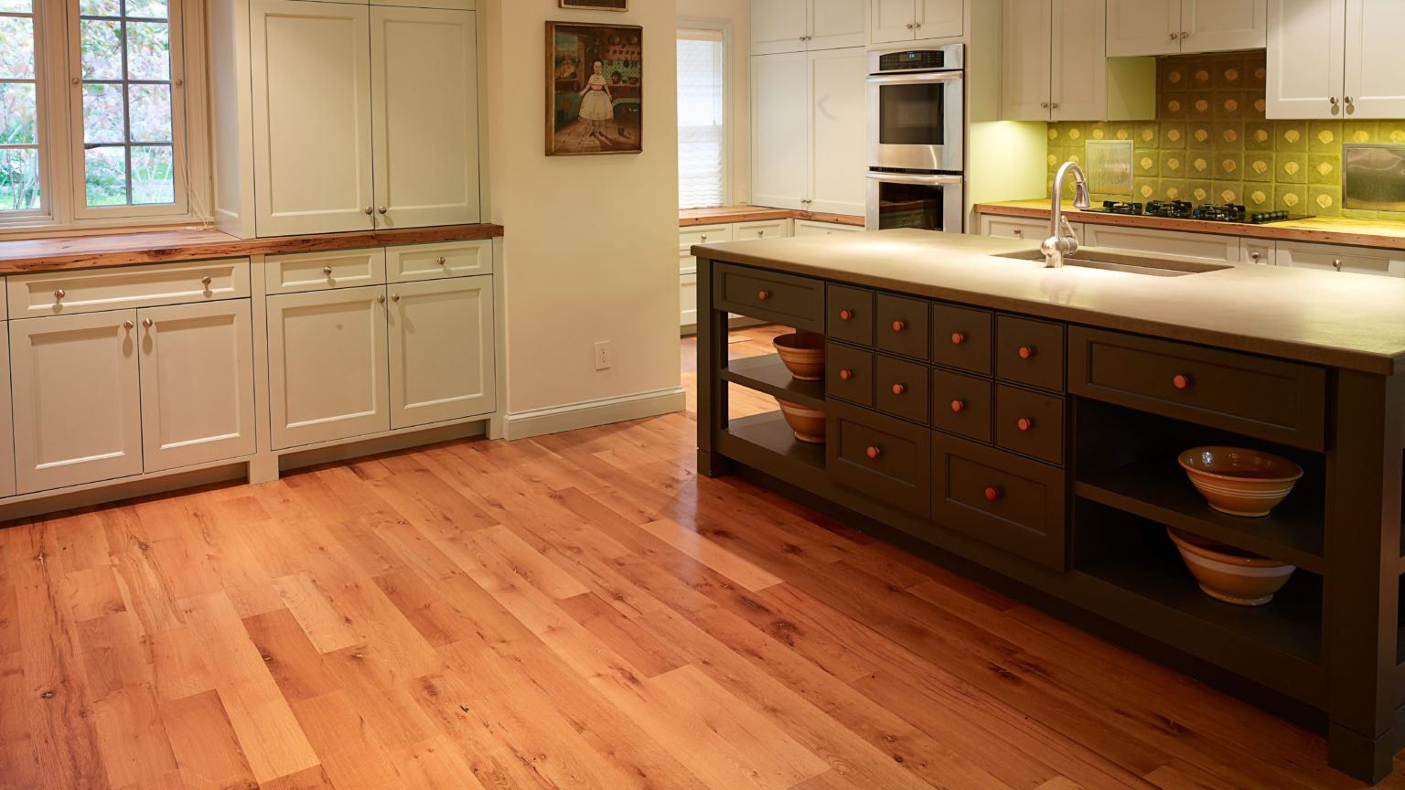 White Oak Wide Plank Countertop | Butcher Block Countertop | Elmwood ...