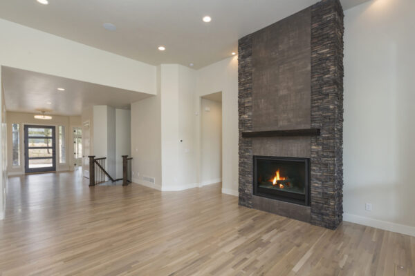 Walnut Floating Mantel | Box Beam Mantel | Elmwood Reclaimed Timber